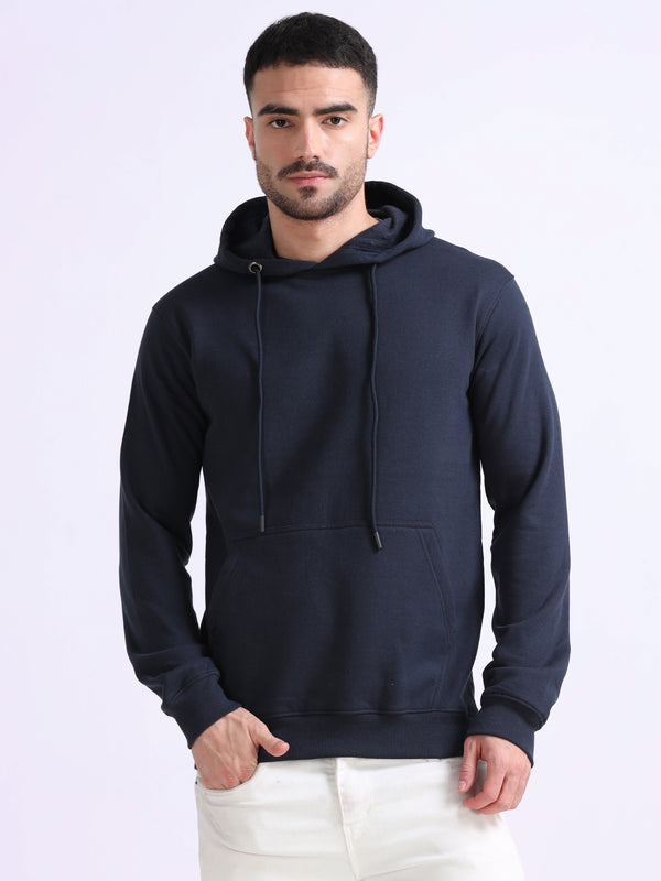 URBANHOOD Premium Hoodies without Zip - Navy Blue hoodies – BlankApparel.in