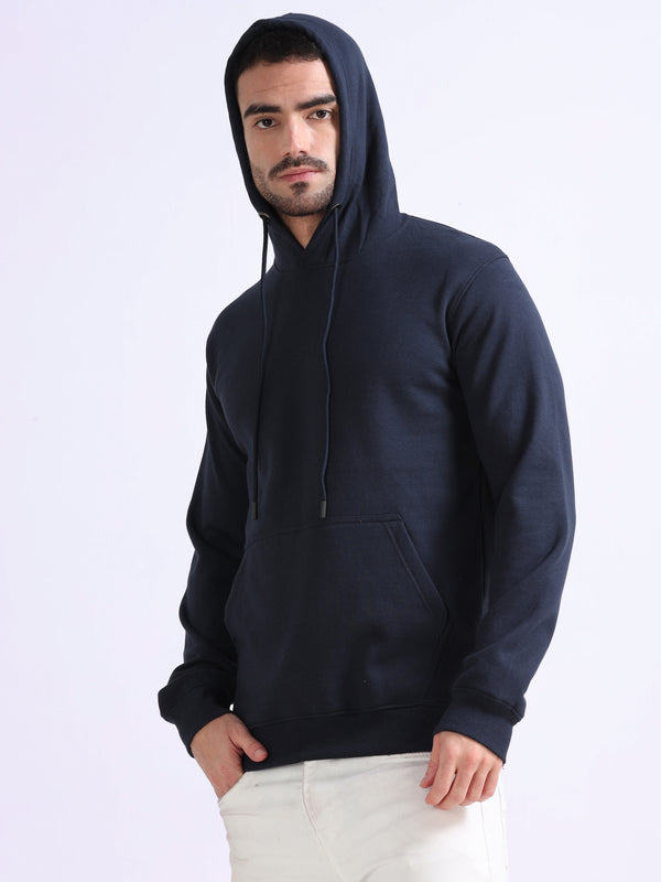 URBANHOOD Premium Hoodies without Zip - Navy Blue hoodies – BlankApparel.in
